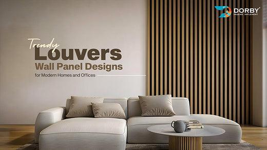 Trendy Louvers Wall Panel Designs for Modern Homes & Offices