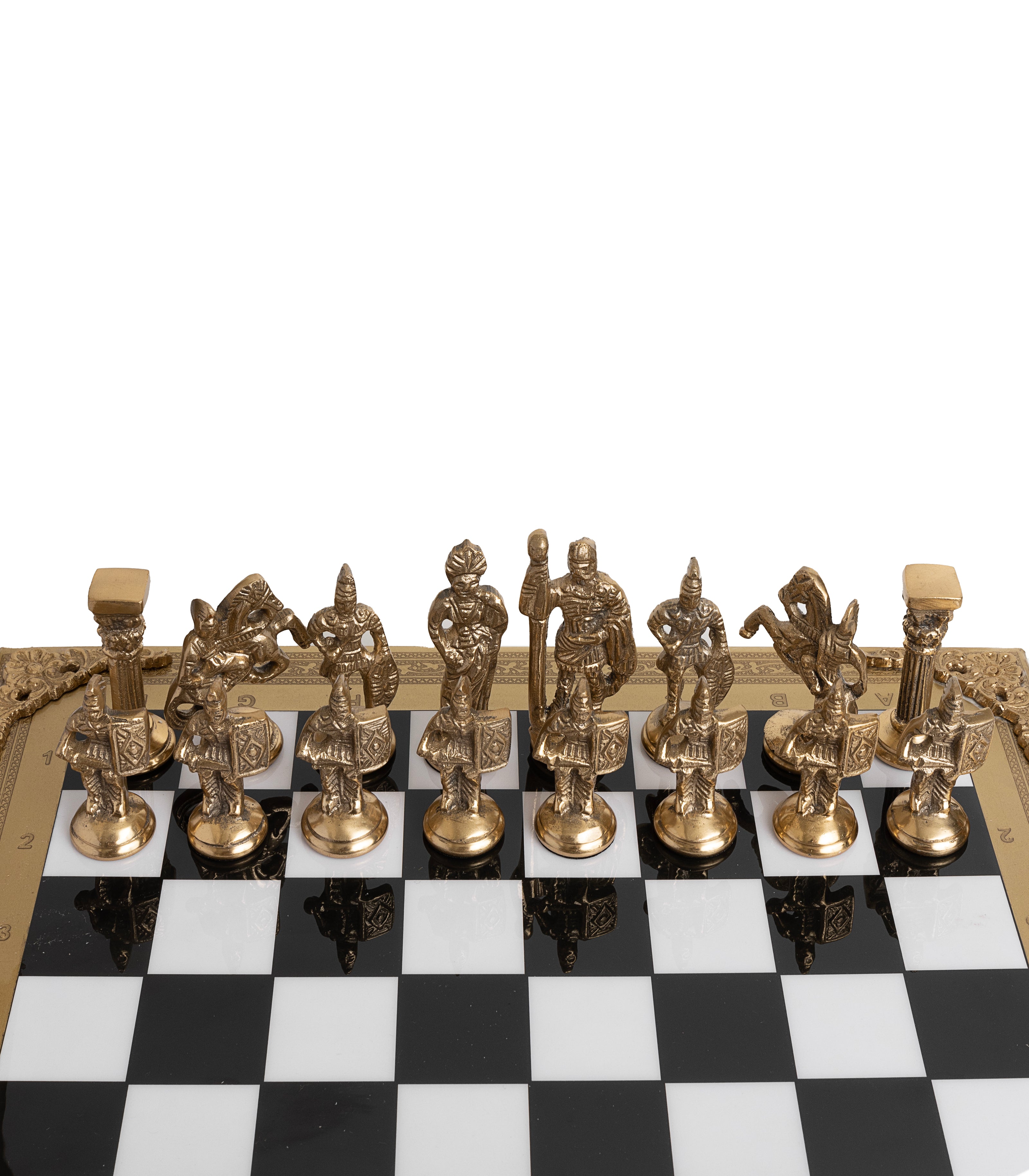 Buy Luxurious Brass Gold Chess Set for Online