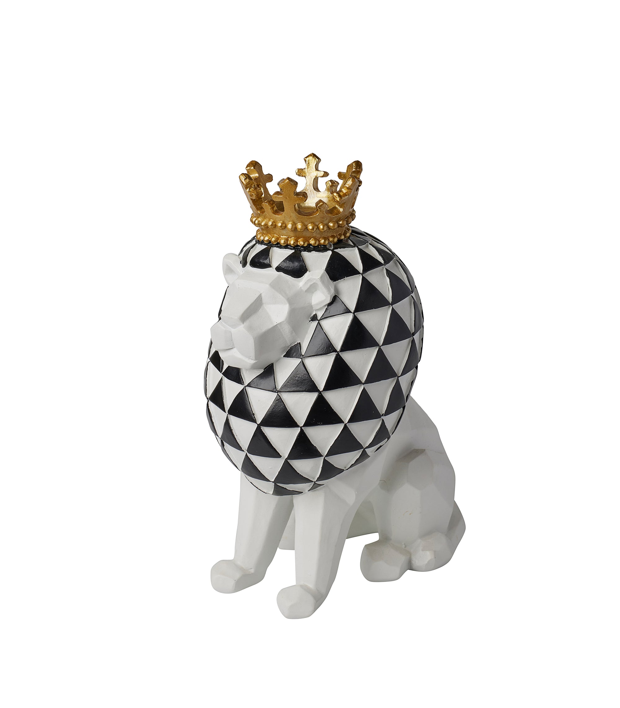 Buy Checkered Lion Sculpture artifact