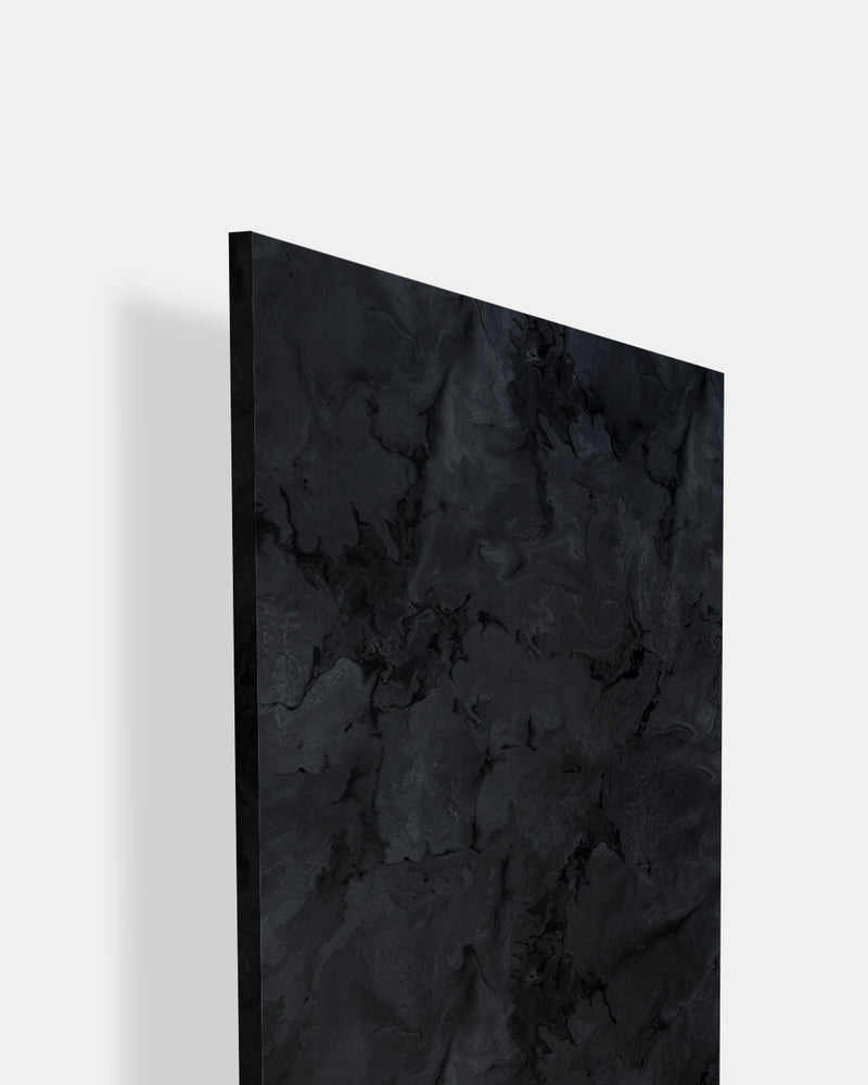 River Graphite HG 8880 is an Black stone High Gloss Stone Laminate