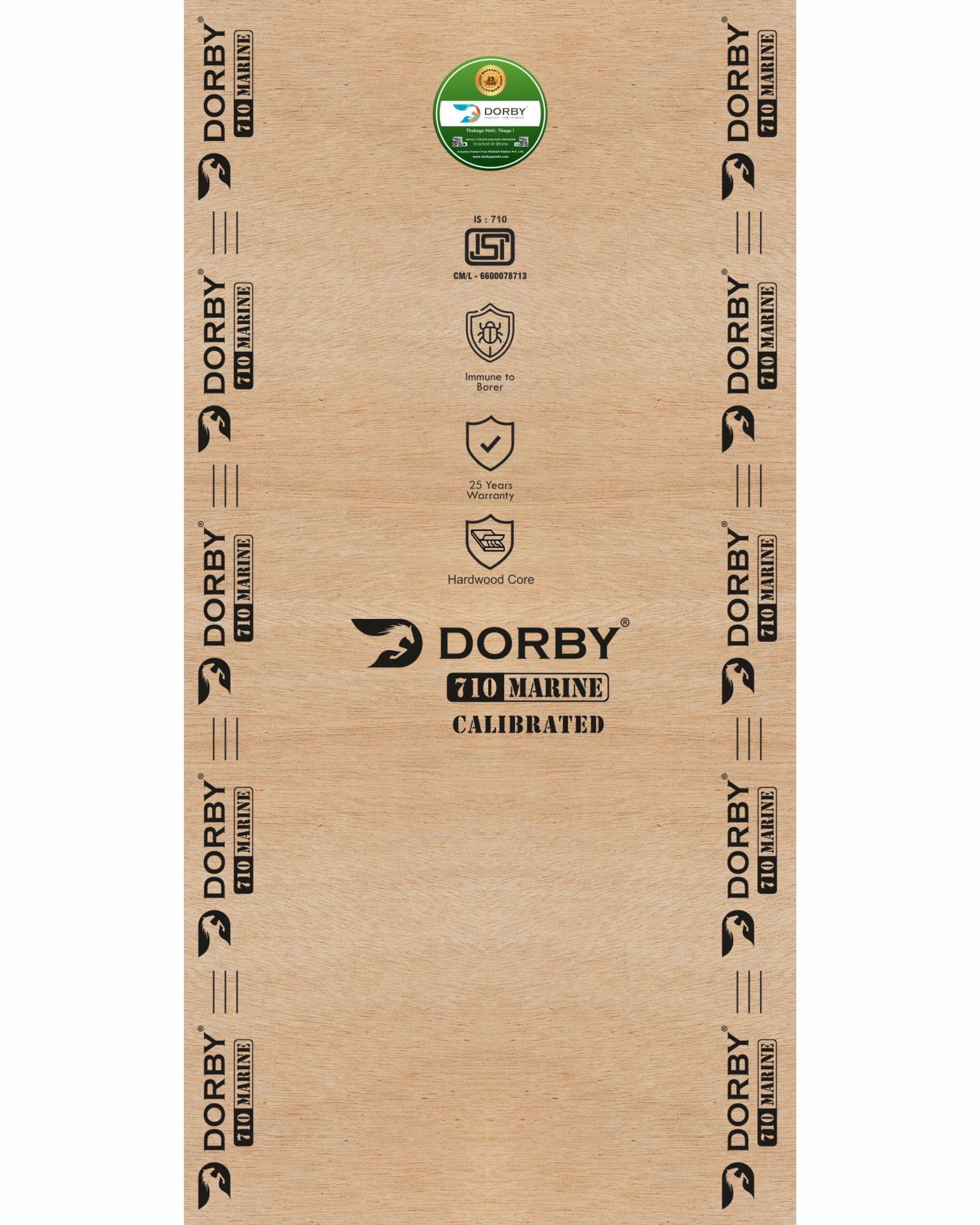 Buy Dorby 710 Calibrated Premium Grade Marine Plywood Online in India