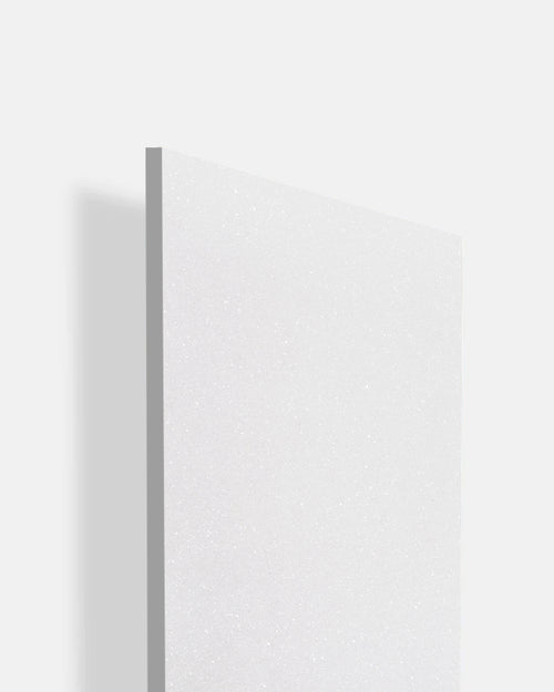 Buy Powder White Glitter Finish Designer Glossy Laminate Panel
