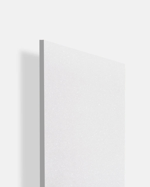 Buy Powder White Glitter Finish Designer Glossy Laminate Panel