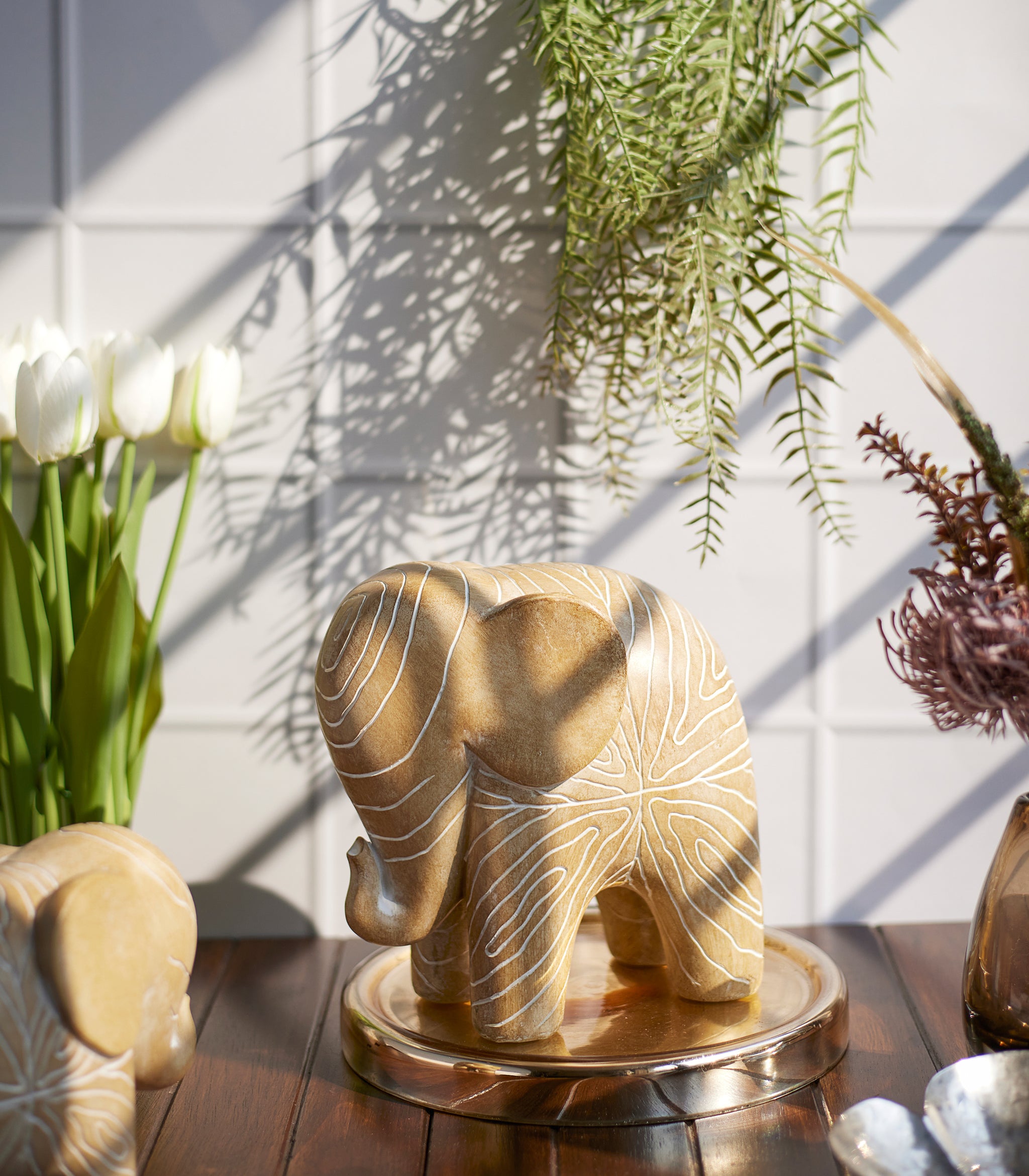 Buy Sand Carved Elephant (Large) shape artifact